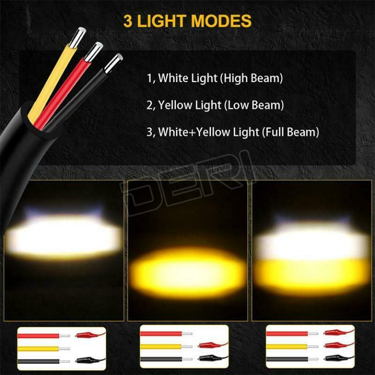 HJG CREE KZ30 Dual Color Yellow + White Light With Zoom Adjustment Lock ...